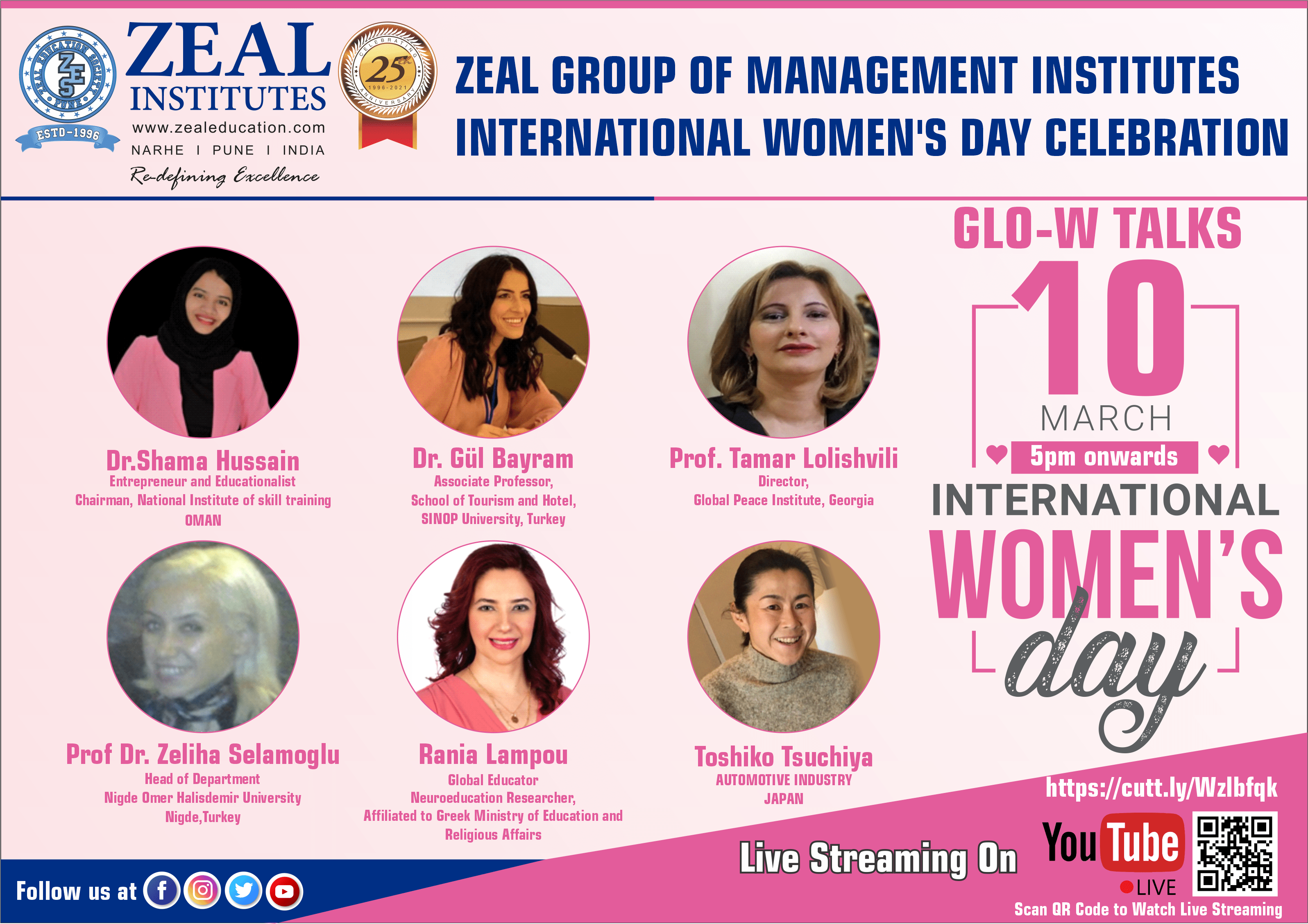 GLO-W TALKS Poster – zeal Institutes